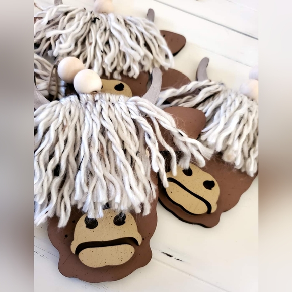 Southern Boujee Boutique | Accessories | Highland Cow Car Charm | Poshmark